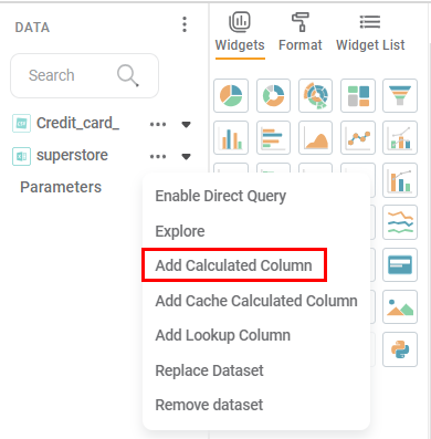 Adding Calculated Column to Dataset